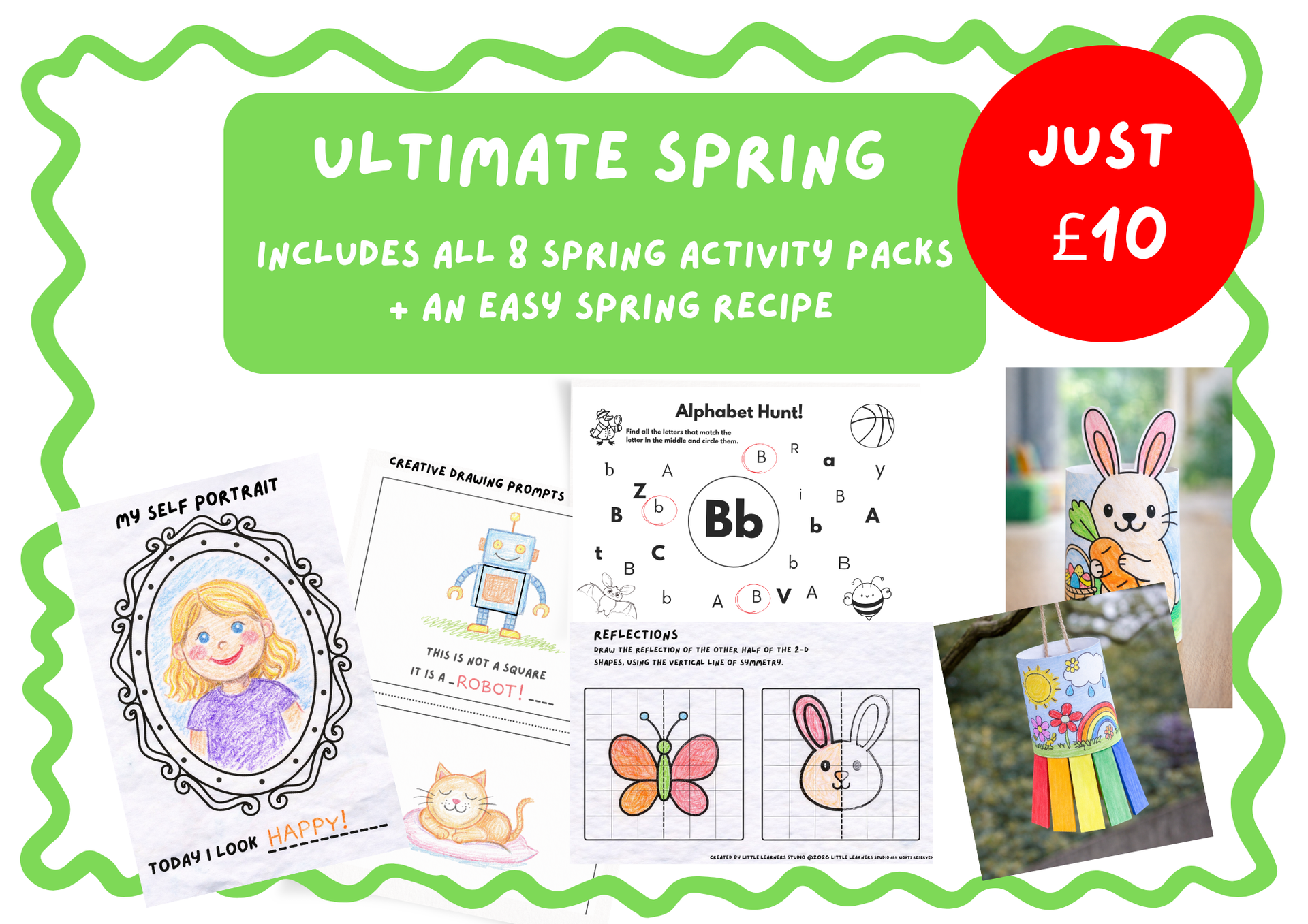 Ultimate Spring Activity Pack for Kids (Printable Homeschool Bundle 8 ...